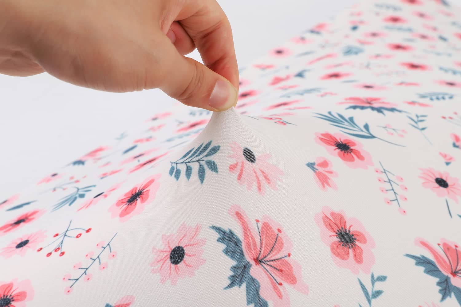 Tontukatu Changing Pad Cover Set 3 Pack Jersey Knit Ultra Soft for Baby Boys Girls Floral/Grey Rabbit/Pink