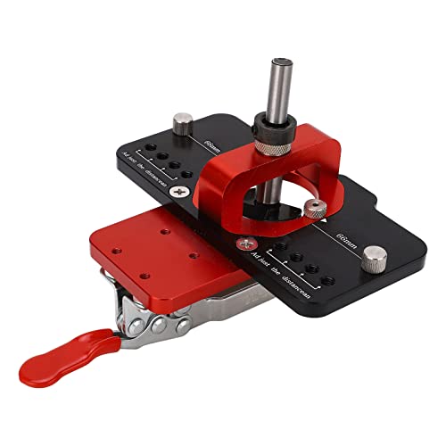 Ozgkee Concealed Hinge Jig 35mm Door Hinge Hole Drilling Guide Drill Bit Kit Set for Woodworking
