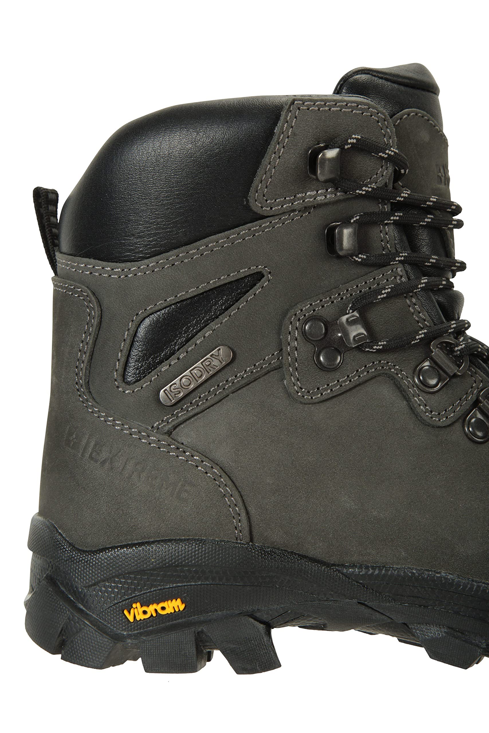 Mountain Warehouse Odyssey Extreme Womens Waterproof Vibram Hiking Boots Grey Womens Shoe Size 8 US