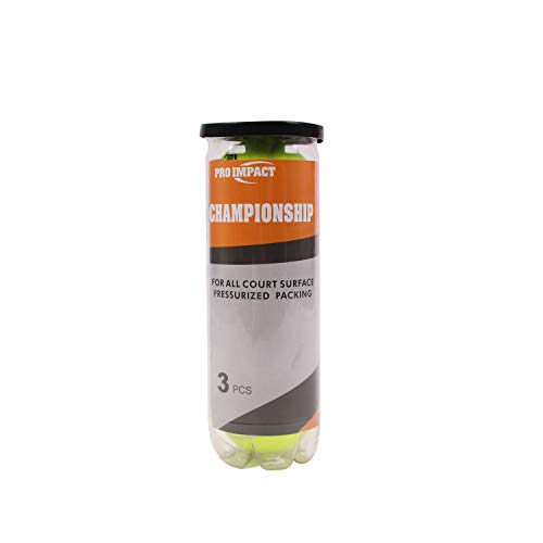 Pro Impact Extra Duty Tennis Balls for Beginners, Professionals- Durable, Natural Rubber, Versatile, Multipack (Championship/Training/Tournament Tennis Ball)