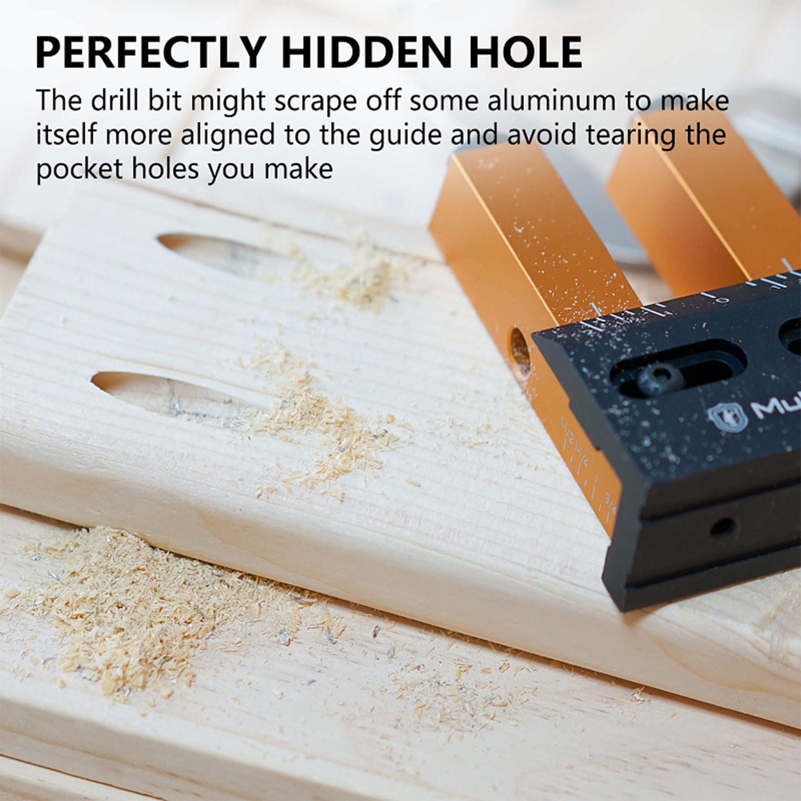 Pocket Hole Jig Kit Aluminum Alloy Pocket Screw Jig Drill Guide Multifunctional Woodworking Dowel Jig Kit Angled Holes Adjustable Woodworking Drill Guide Accessory