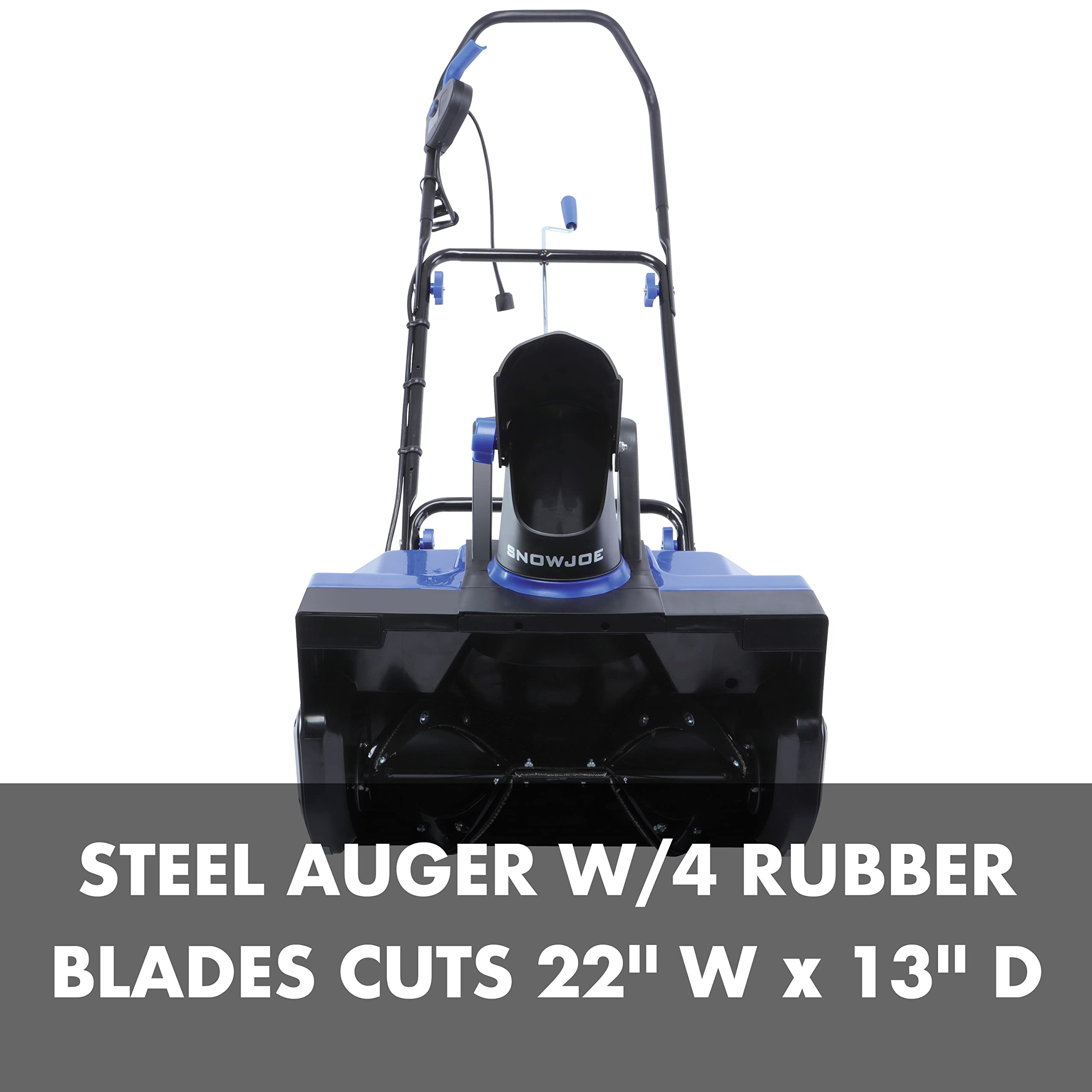 Snow Joe SJ626E Electric Walk-Behind Single-Stage Snow Blower, 22-inch, 14.5-Amp