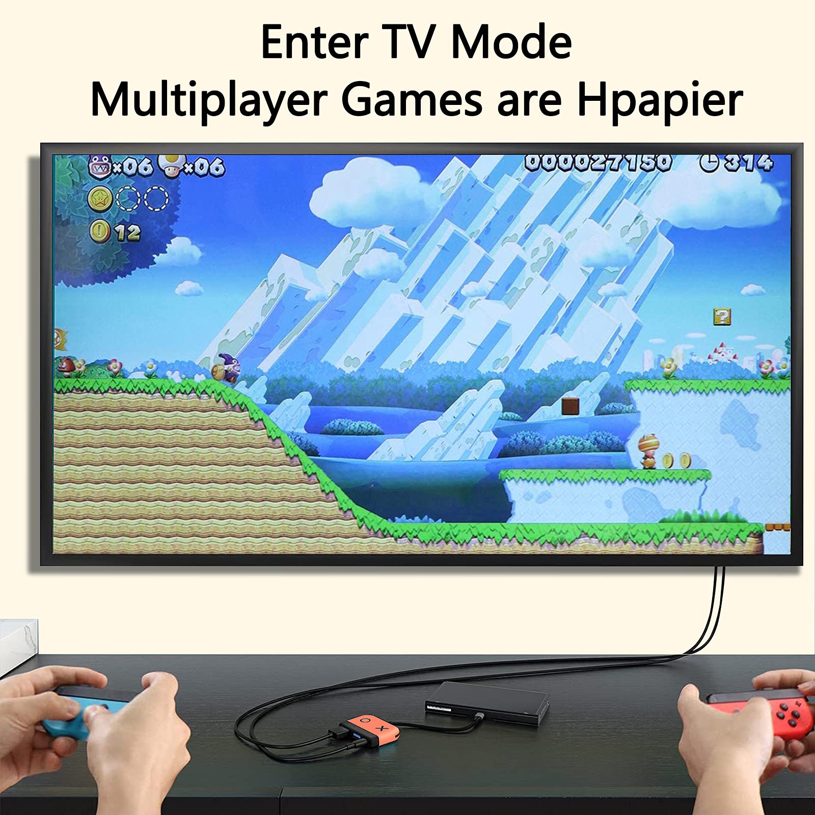 Tlsdosp USB C to HDMI Adapter for Nintendo Switch (Red)