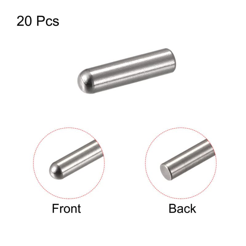 Tool parts 5x18mm Dowel Pins - 20pcs Round Head Flat Chamfered End Dowel Pin