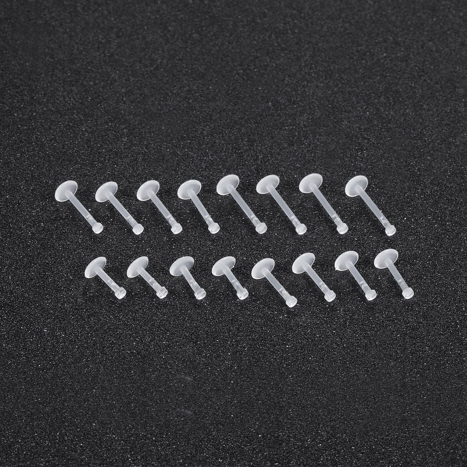 Xpircn 16G Bioflex Labret Monroe Lip Stud Clear Piercing Retainer Plastic Nose Rings Ear Helix Cartilage Earring Piercing Jewelry for Work