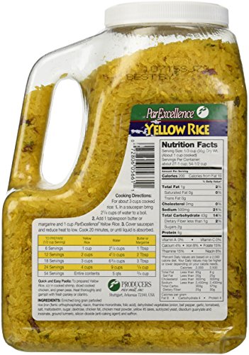 Par Excellence Producers Yellow Rice, 3.5 lb.