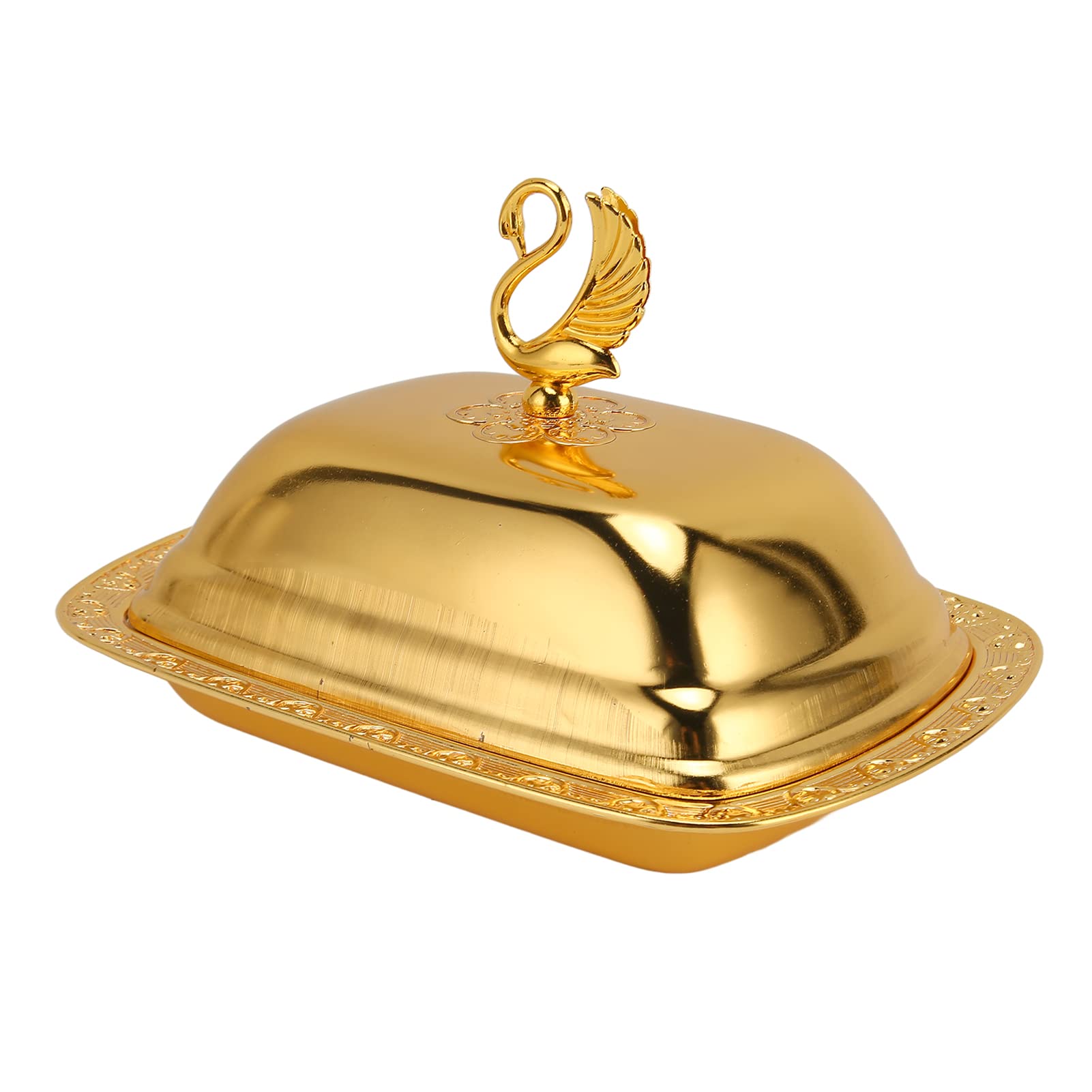 YYQTGG Gold Fruit Tray, European Style Easy To Candy Bowl for Desserts(Gold)