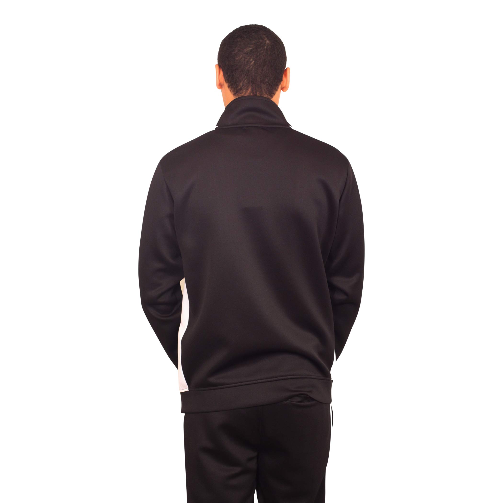REBEL MINDS Basic Track Jacket Black/White
