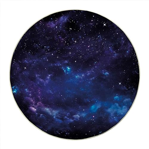 Round Chair Mat for Carpeted Floor Sky Office Floor Protector Purple Charcoal Grey Chair Mat for Carpeted Floor Low Pile Office 4 FT