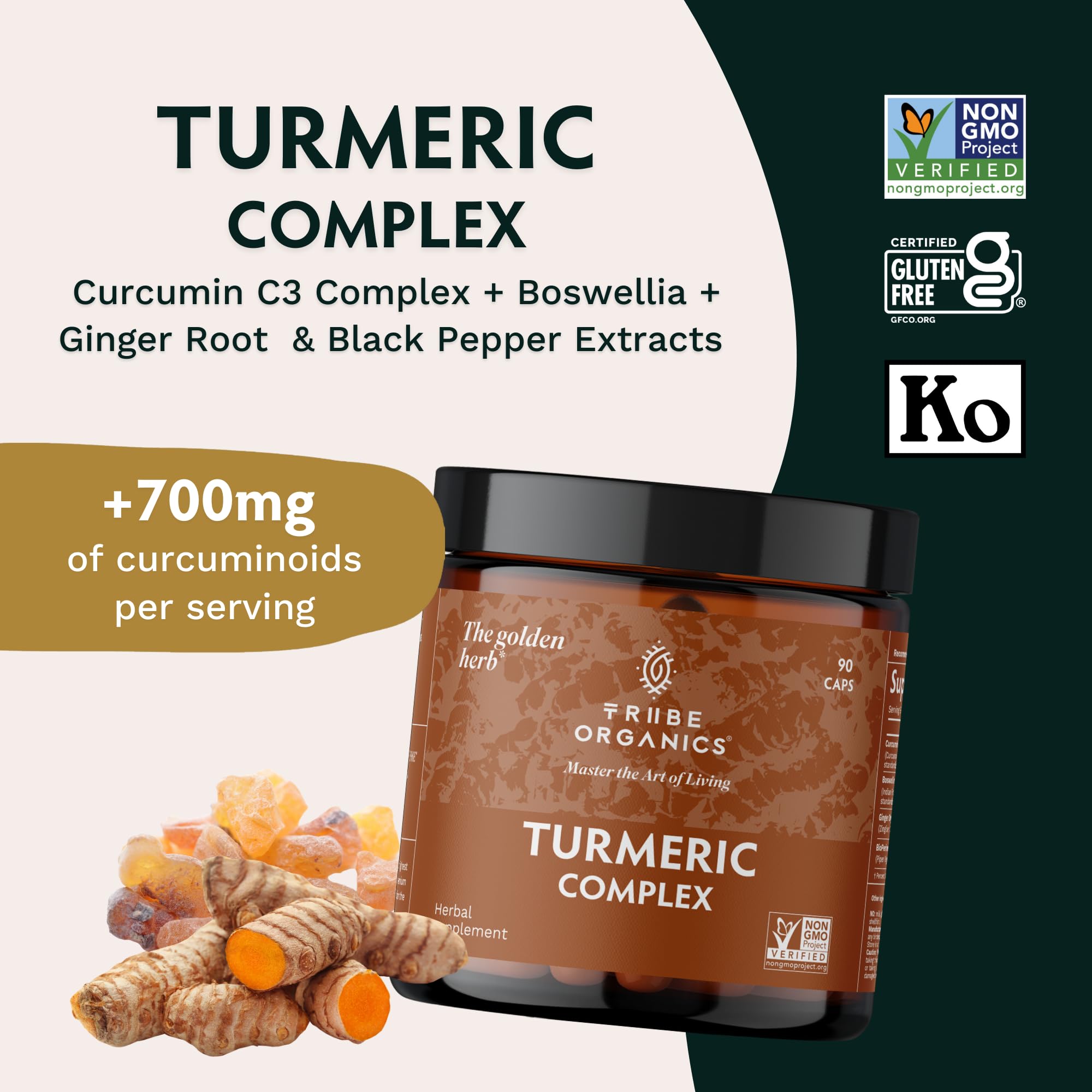Recovery Trio - KSM-66 Ashwagandha + Turmeric Curcumin C3 Complex + Boswellia Complex - Boost Immunity, Joint Support