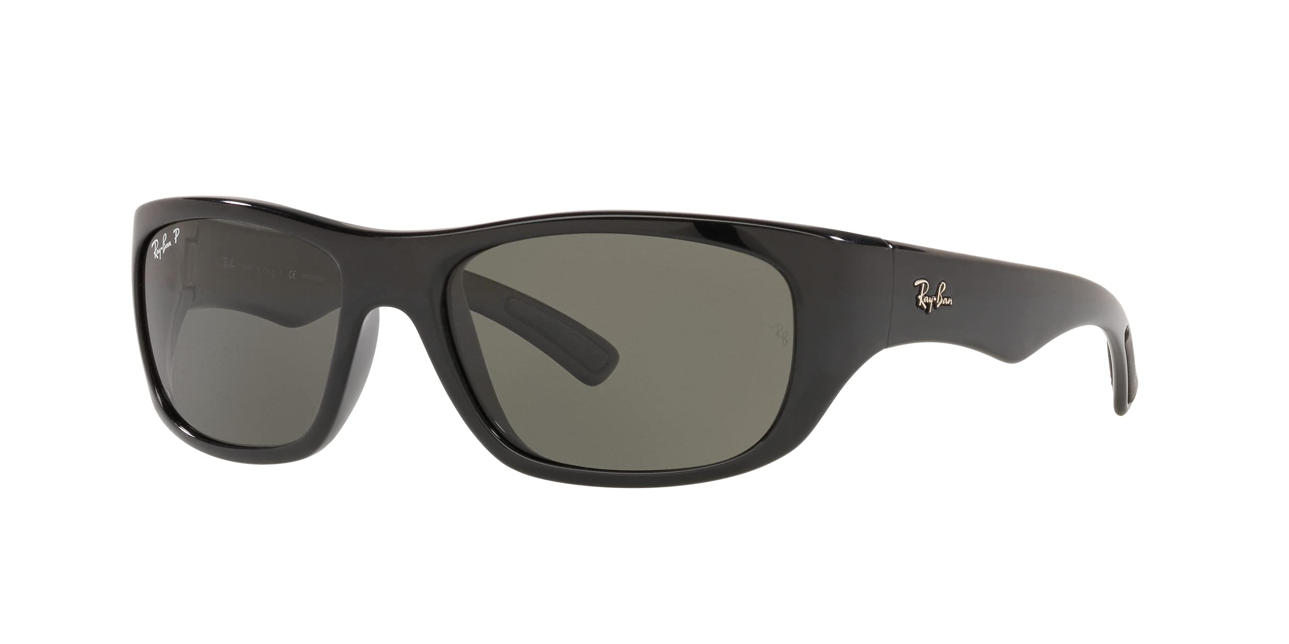 RB4177-601/58 Sunglasses Black w/Green Polarized Lens 63mm