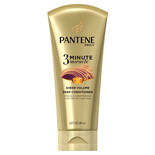 Pantene 3 Minute Miracle Treatment 6 Oz Sheer Volume Deep Conditioner (Pack of 3)