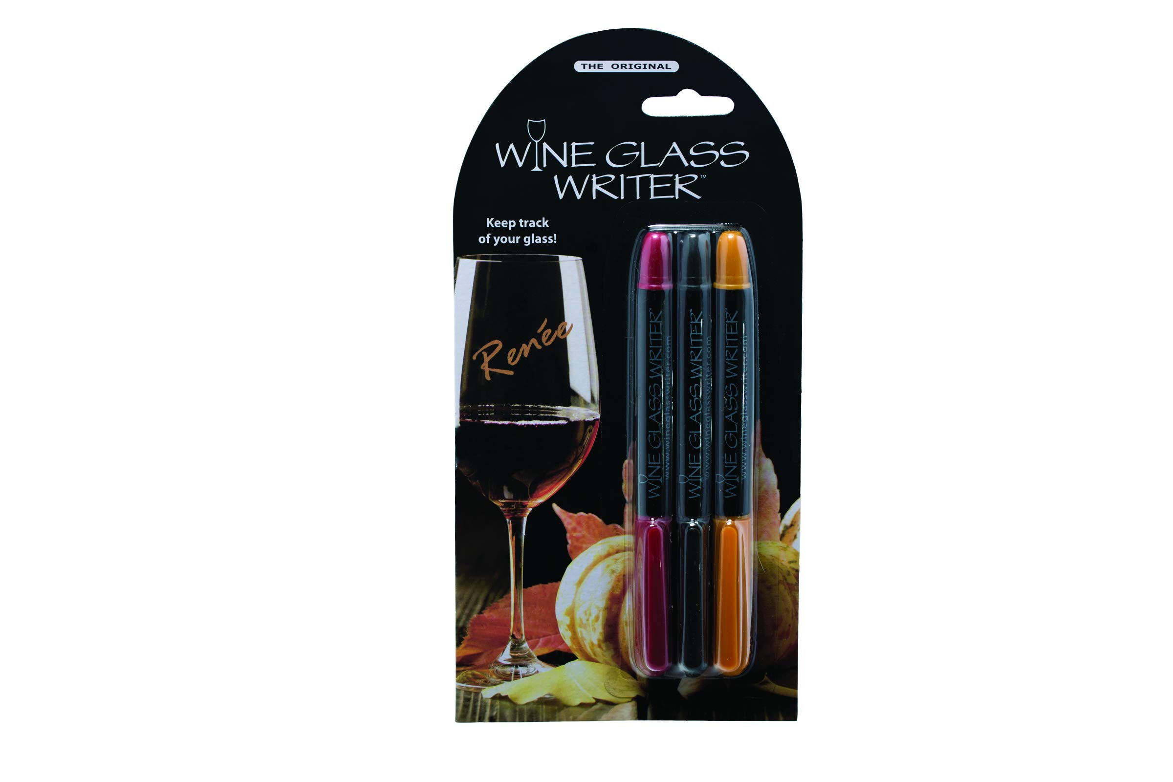 Wine Glass Writer Pens Harvest Set of 3#34223