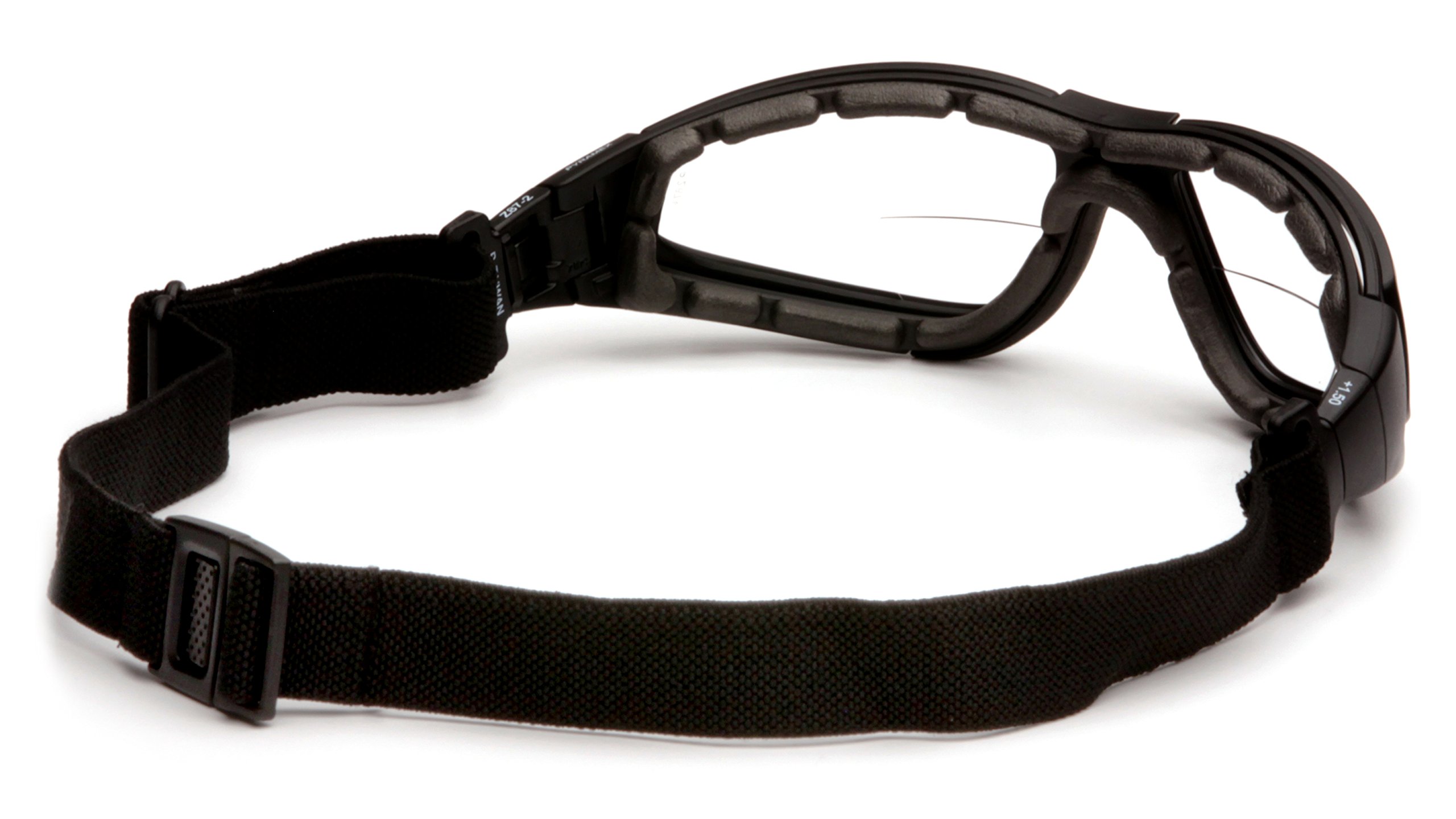 Pyramex XSG Reader Safety Glasses, Black Frame/Clear Anti-Fog + 2.0 Lens