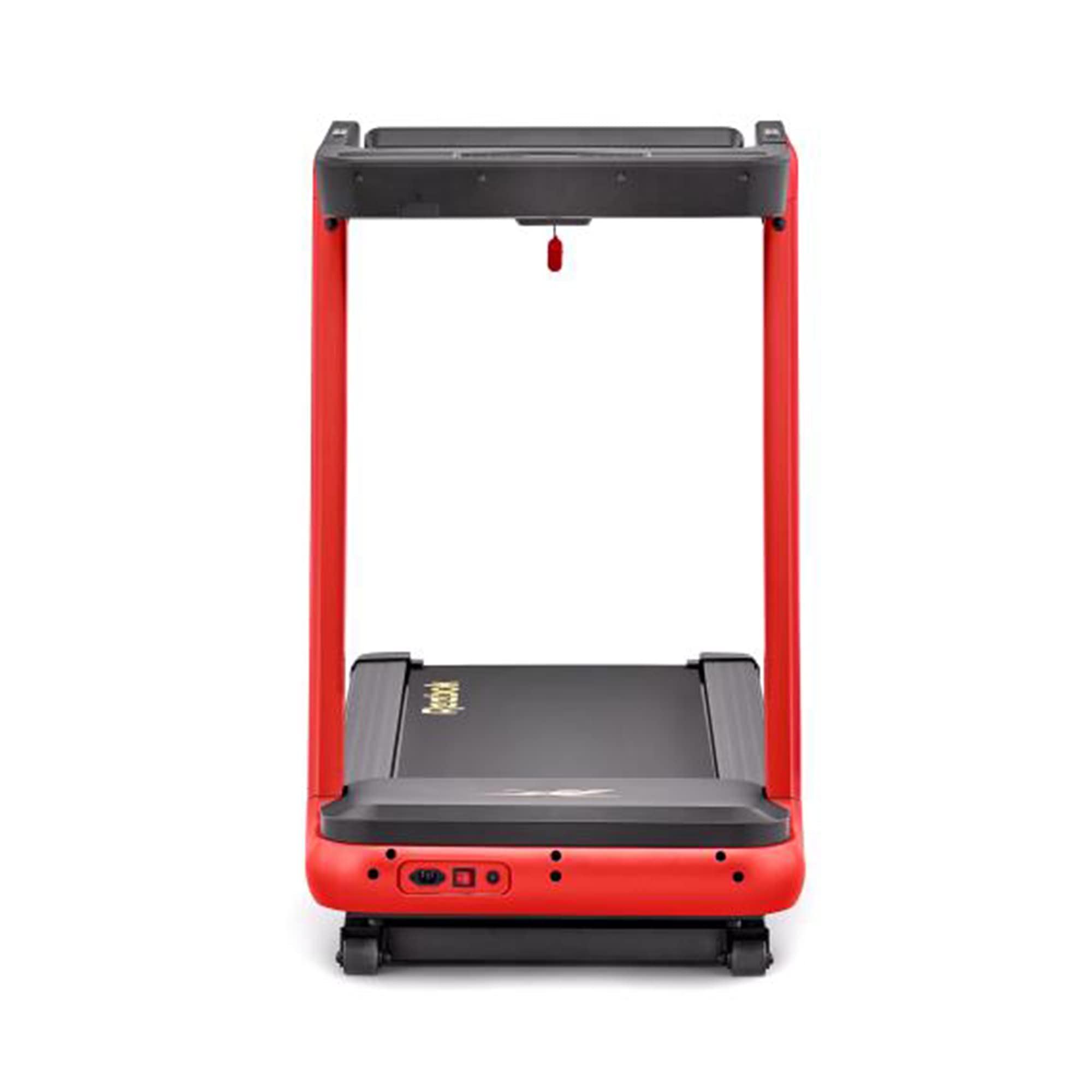 Reebok Adjustable Floatride Home Running Treadmill with Eco Kinetic Motor, Floatride+ Cushioning Technology, Fitness Programs, and Touch LED, Red