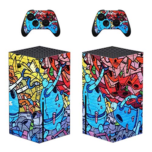 Protective Vinyl Skin Decal Cover for X-box-Series-X Console Wrap Sticker Skins with Two Free Wireless Controller Decals Paysage Color (only fit X-box-Series-X )