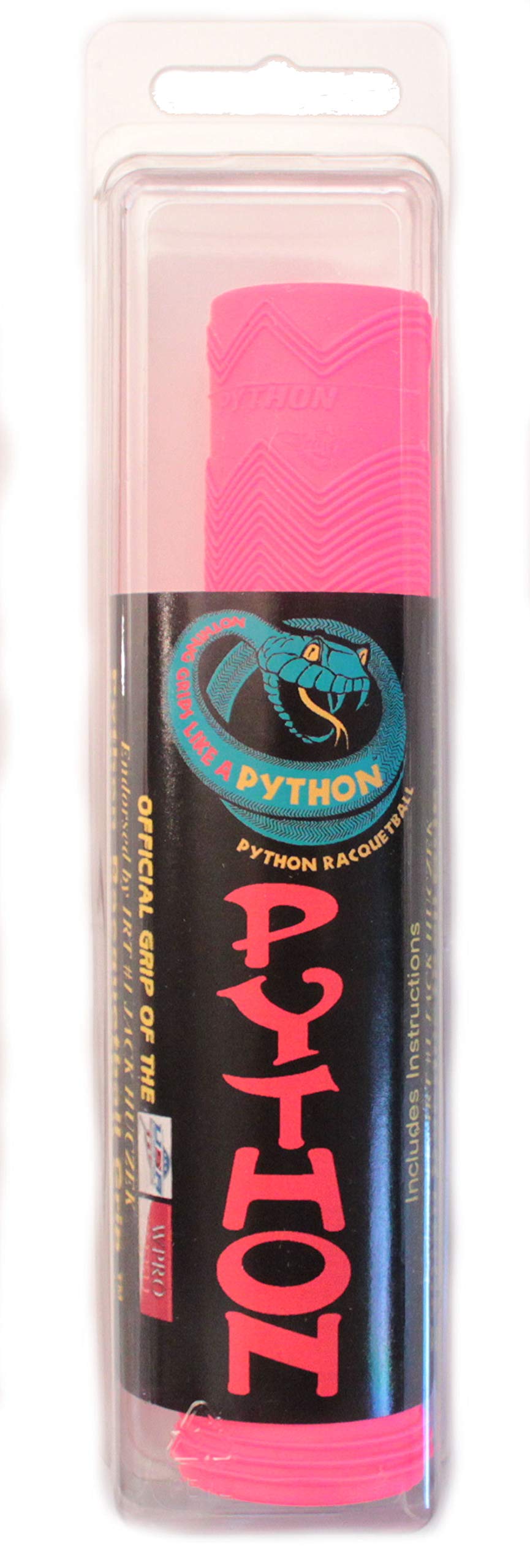 Python Racquetball Replacement Rubber Grip, Pink