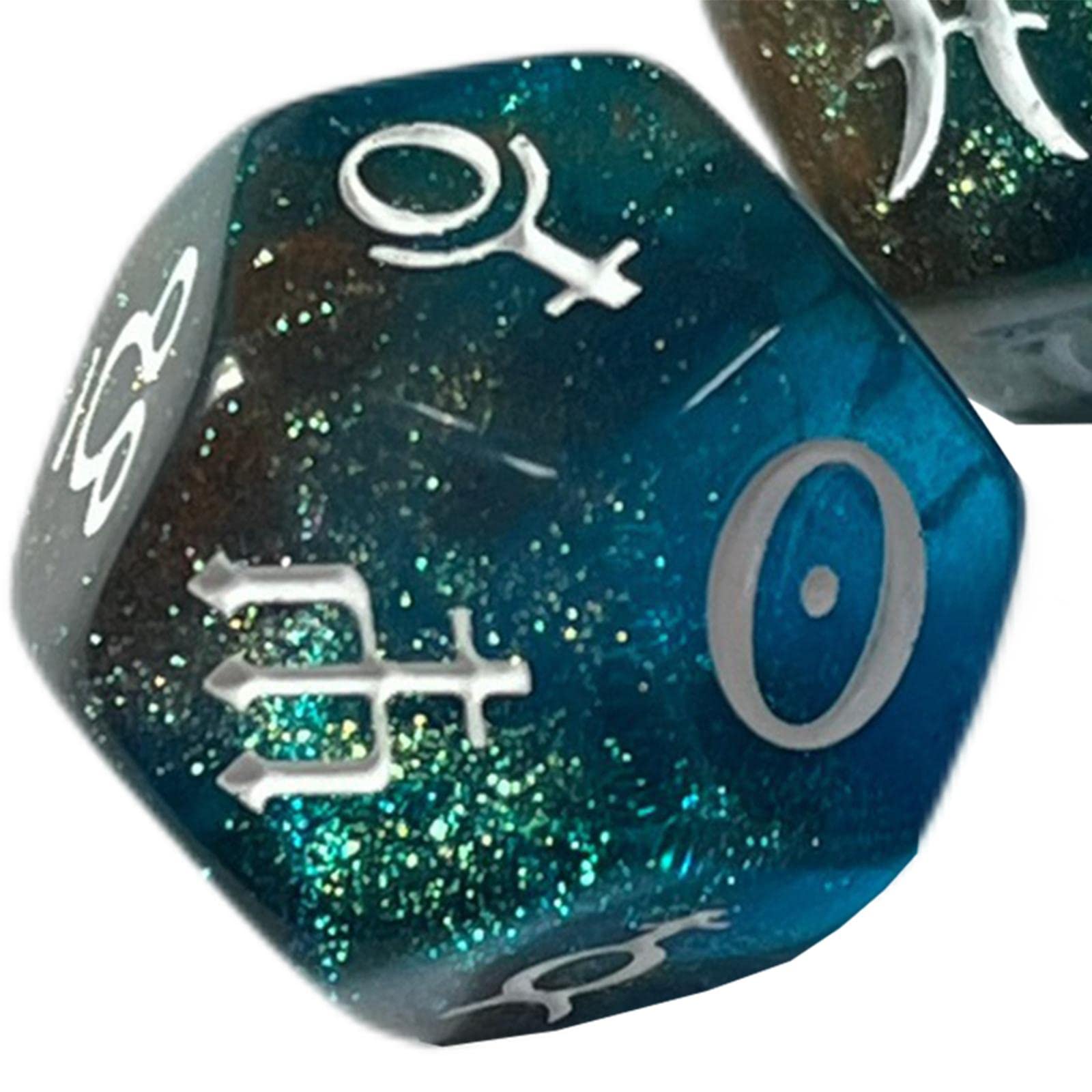 Vaveren 3 Pieces Astrology Dice Constellation dice Polyhedral Dices Set for Role Playing Game Cards Bar Family Gathering Accessores, Style D