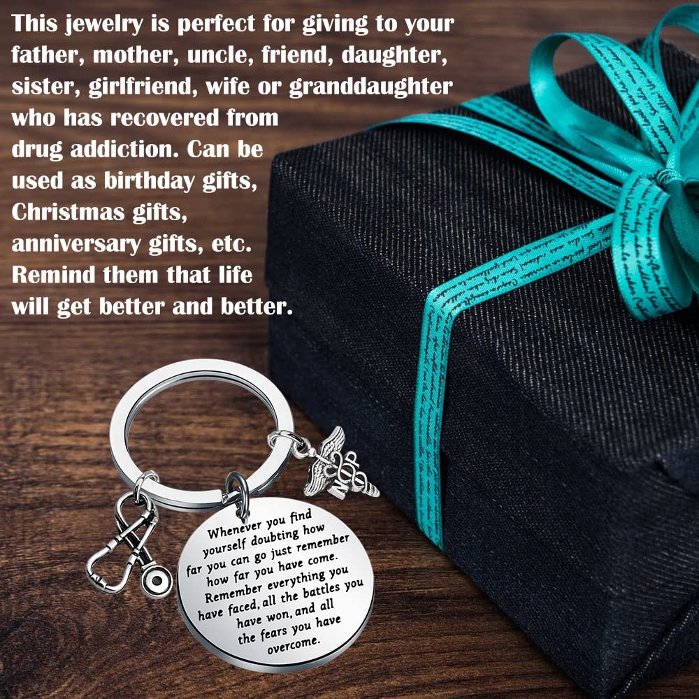 TIIMG Np Motivational Keychain Np Nurse Gifts Nurse Practitioner Student Gift Graduation Gift (NP whenever)