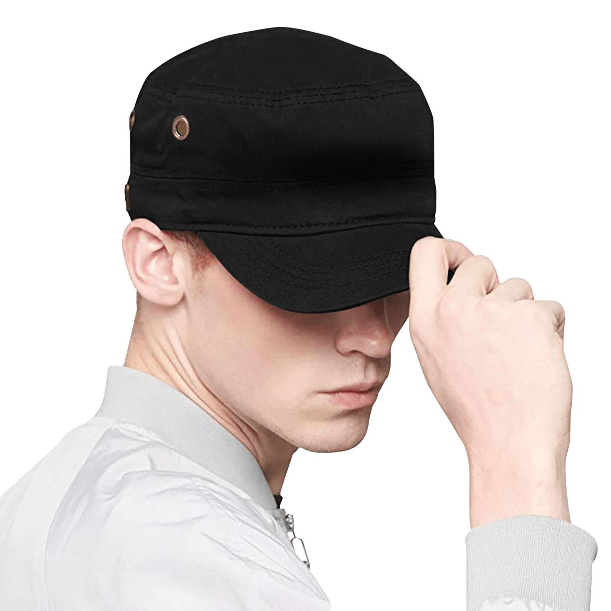 Trendy Military Army Sun Hat Sports Outdoors Cadet Red Basic & Distressed Cadet Cap Apparel Hats Washed Headwear Cotton Caps for Men Women