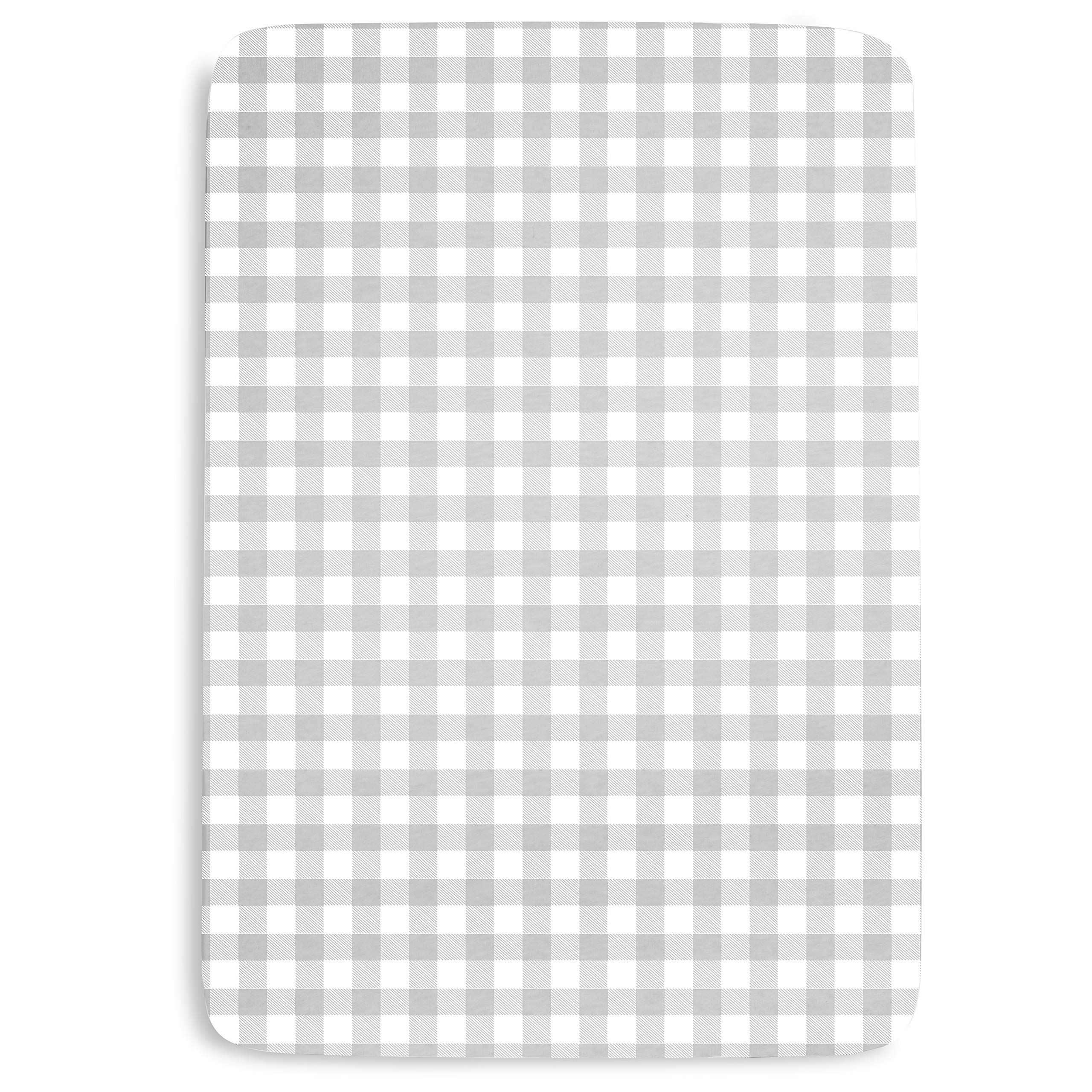 Pack n Play Sheets – Pack and Play Sheets 4 Pack – 100% Super Soft Jersey Knit Cotton Playard Mattress Sheets – Portable Playpen Sheet – Fitted Play Yard Mini Crib Sheets for Boy & Girl (24 x 38 x 5)