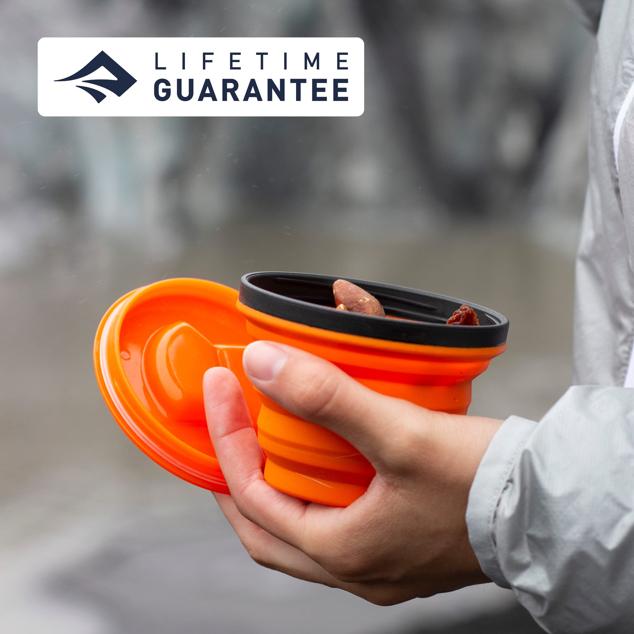 Sea to Summit X-Seal & Go Collapsible Food Storage Container, XL (28.8 oz), Rust