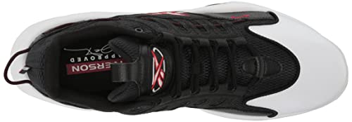 Reebok Unisex Solution Mid Basketball Shoe, Black/White/Vector Red, 11 US Men