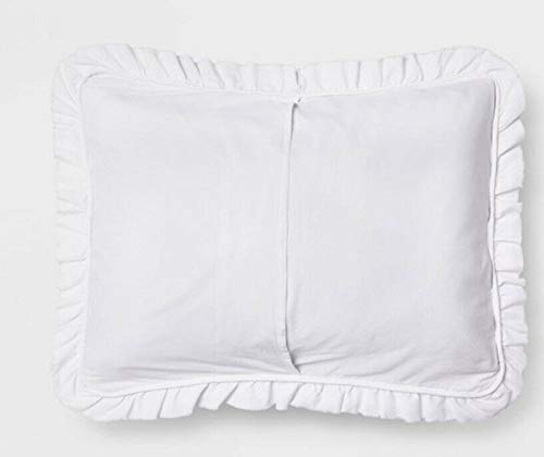 Threshold White Vintage Washed Ruffle Standard Sham