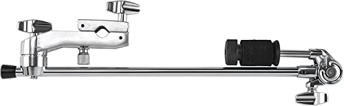 Pearl CH70 Cymbal Boom Attachment Clamp with 15" Solid Boom Arm, Multi-Angle Mounting Clamp, and UniLock Gearless Cymbal Tilter for Splash, Crash, and Effects Cymbals.