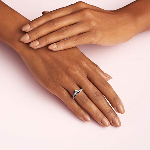 Pandora Jewelry Fairytale Tiara Cubic Zirconia Ring in Sterling Silver, Size 4.5