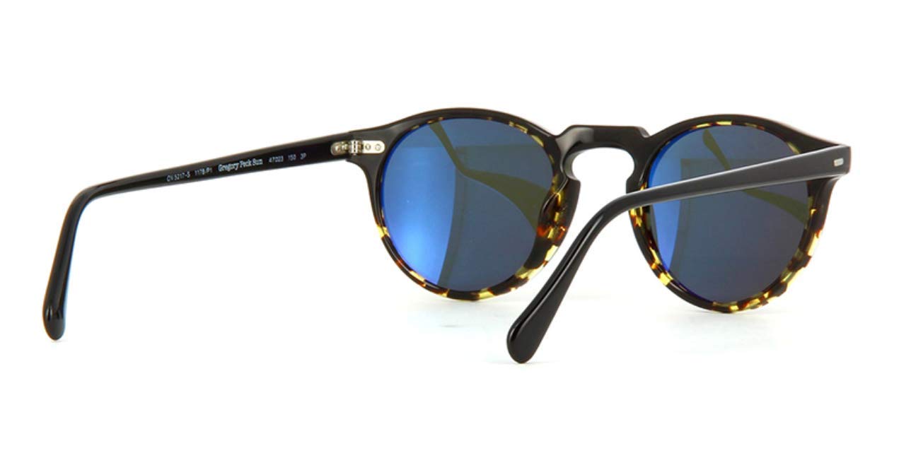 Oliver Peoples OV5217S 1178P1 Sun Black/Tortoise Gregory Peck Sun Round Sungl, Black Tortoise ,Medium