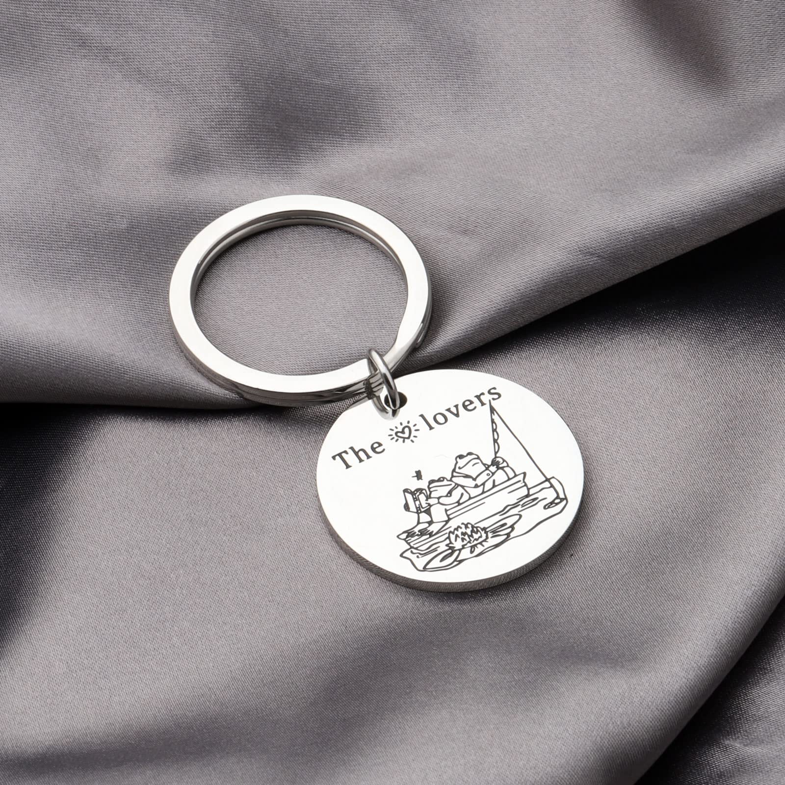 TIIMG Frog and Toad Lover Keychain the Lovers Gay Frog Gift Gay Toad Gift Lgbt Pride Gifts (The lovers)