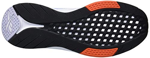 Reebok womens FUSIUM RUN LITE,White/Black/vivid orange,8 M US