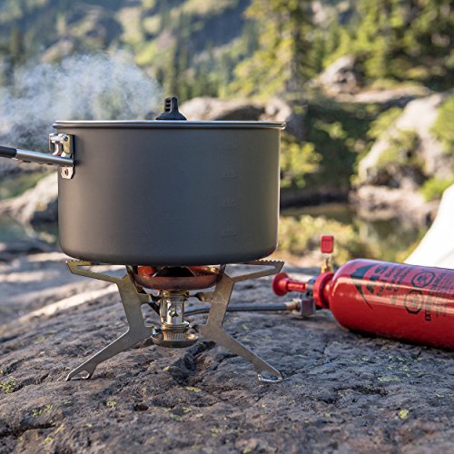 MSR WhisperLite Universal Compact Hybrid Fuel Camping and Backpacking Stove