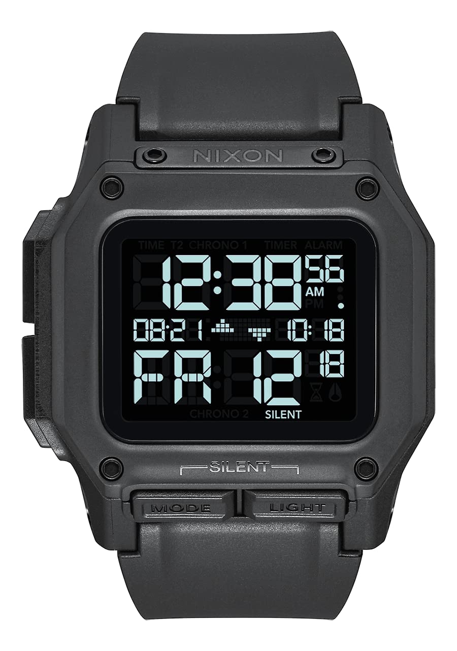 NIXON Regulus A1180 - Multicam - 100m Water Resistant Men's Digital Sport Watch (46mm Watch Face, 29mm-24mm Pu/Rubber/Silicone Band)