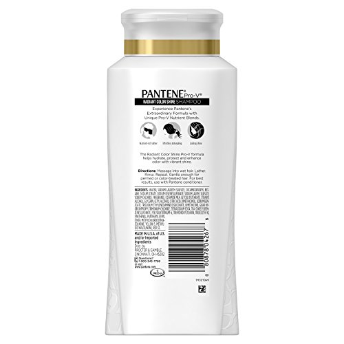 Pantene Radiant Color Shine Shampoo 25.4 Fl Oz (Pack of 3)