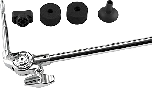 Pearl CH70 Cymbal Boom Attachment Clamp with 15" Solid Boom Arm, Multi-Angle Mounting Clamp, and UniLock Gearless Cymbal Tilter for Splash, Crash, and Effects Cymbals.