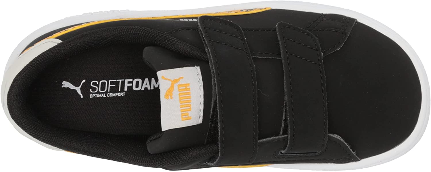 PUMA Smash v2 Lil V INF Boys' Infant-Toddler Sneaker 7 M US Toddler Black-White