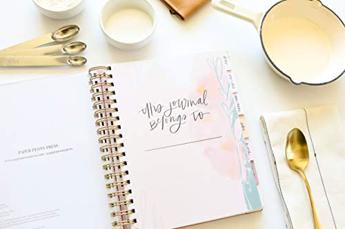 Paper Peony Press The Keepsake Recipe Book: A Blank Recipe Notebook To Write In Your Own Recipes & Create Your Own Cookbook Journal (Spiral-Bound Premium Hardcover Edition)