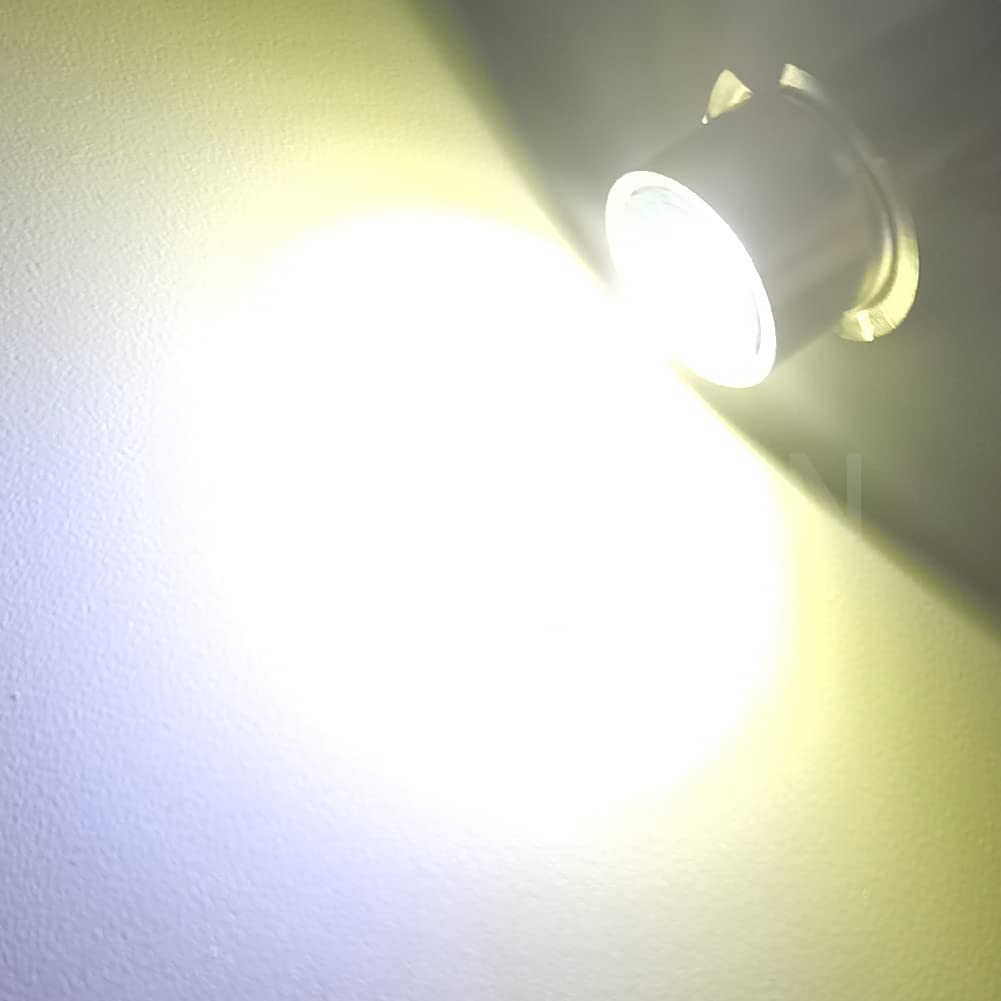 Ruiandsion Upgrade LED Flashlight Bulb - (Pack of 2) 3W 6-24V 200LM P13.5S 2525 LED Replacement Bulb for DEWALT Torch Tooling Lantern Work Light Maglit Bulbs Replacement,Non-Polar