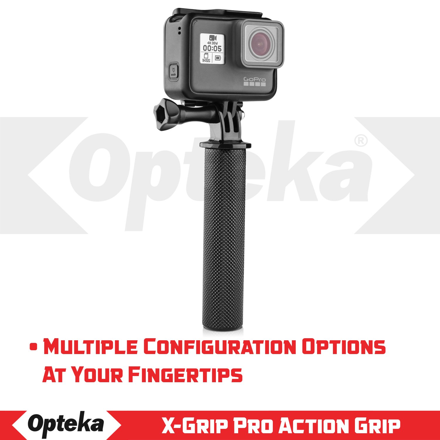 Opteka X-Grip VLH-MOD Professional Stabilizing Handle for GoPro Action Cameras (Black)
