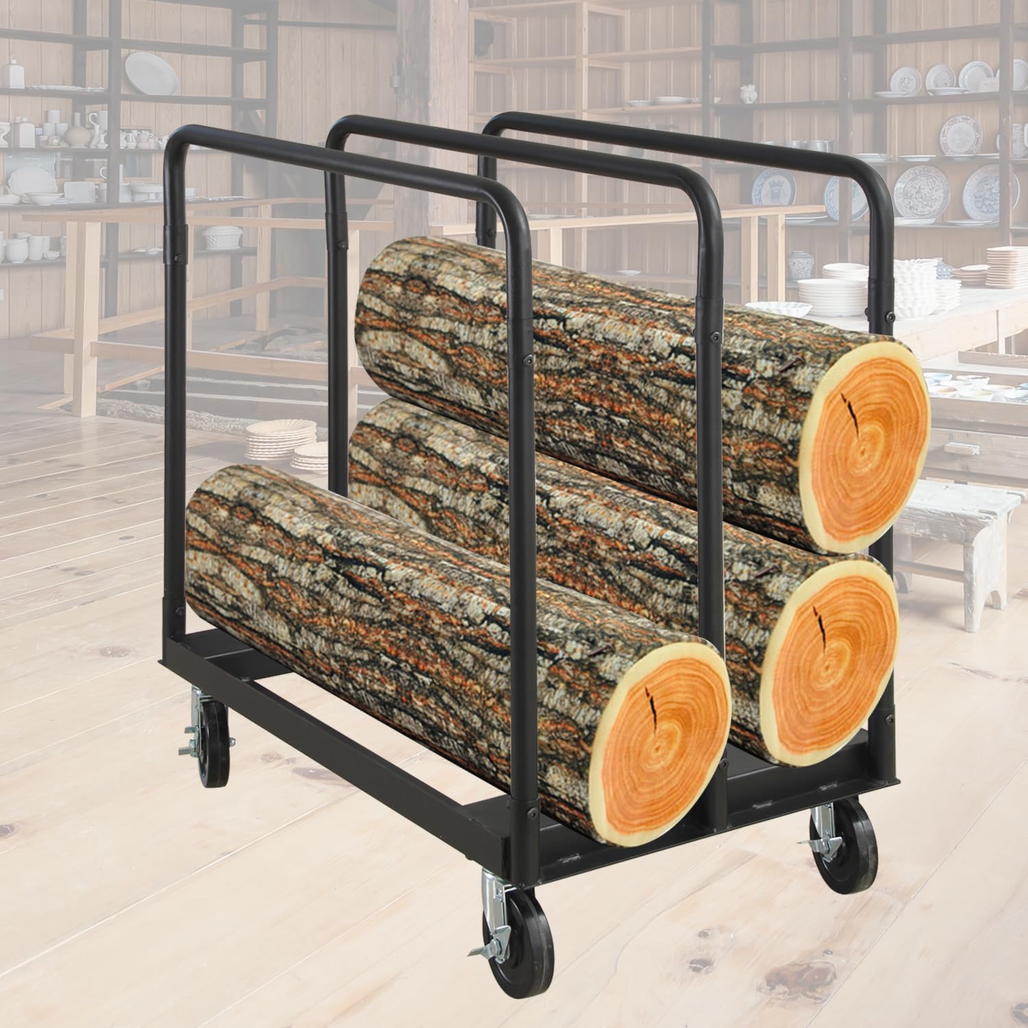 Panel Truck 1500 LBS Panel Cart Heavy-Duty Drywall Sheet Cart, Sheetrock, Handling Wall Panel, Lumber for Home, Garage, Warehouse (1500Lbs Panel Cart)