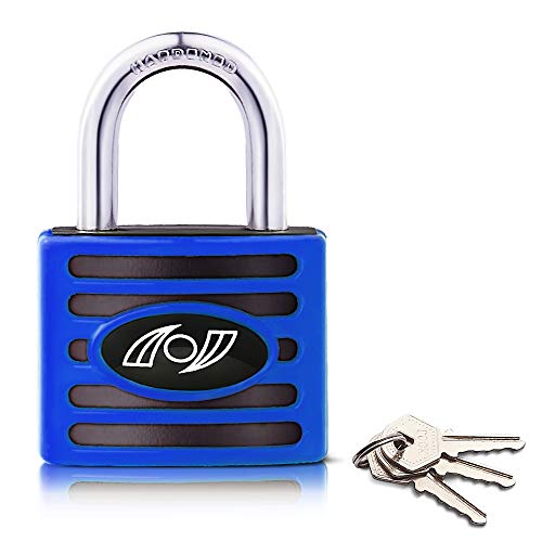 Padlock (Pack of 3) 35 mm - (Heavy Duty Security) Lock, Padlock with 3 Keys for School & Home Exterior Gates, Sheds, Lockers, Tool Box, Warehouse And More!