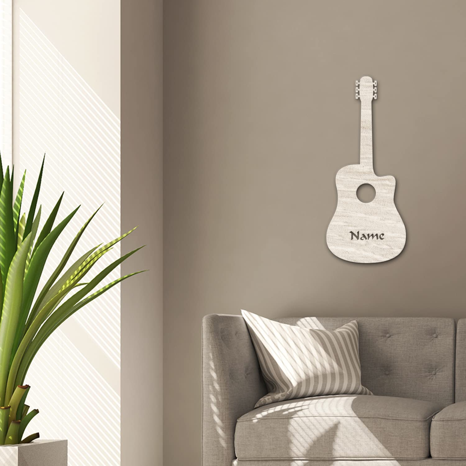Personalized Unique LED Wall Hanging Guitar Light β Personalized with Name for Music Fans, Men, Women, Music Teacher - Guitar Player Gifts