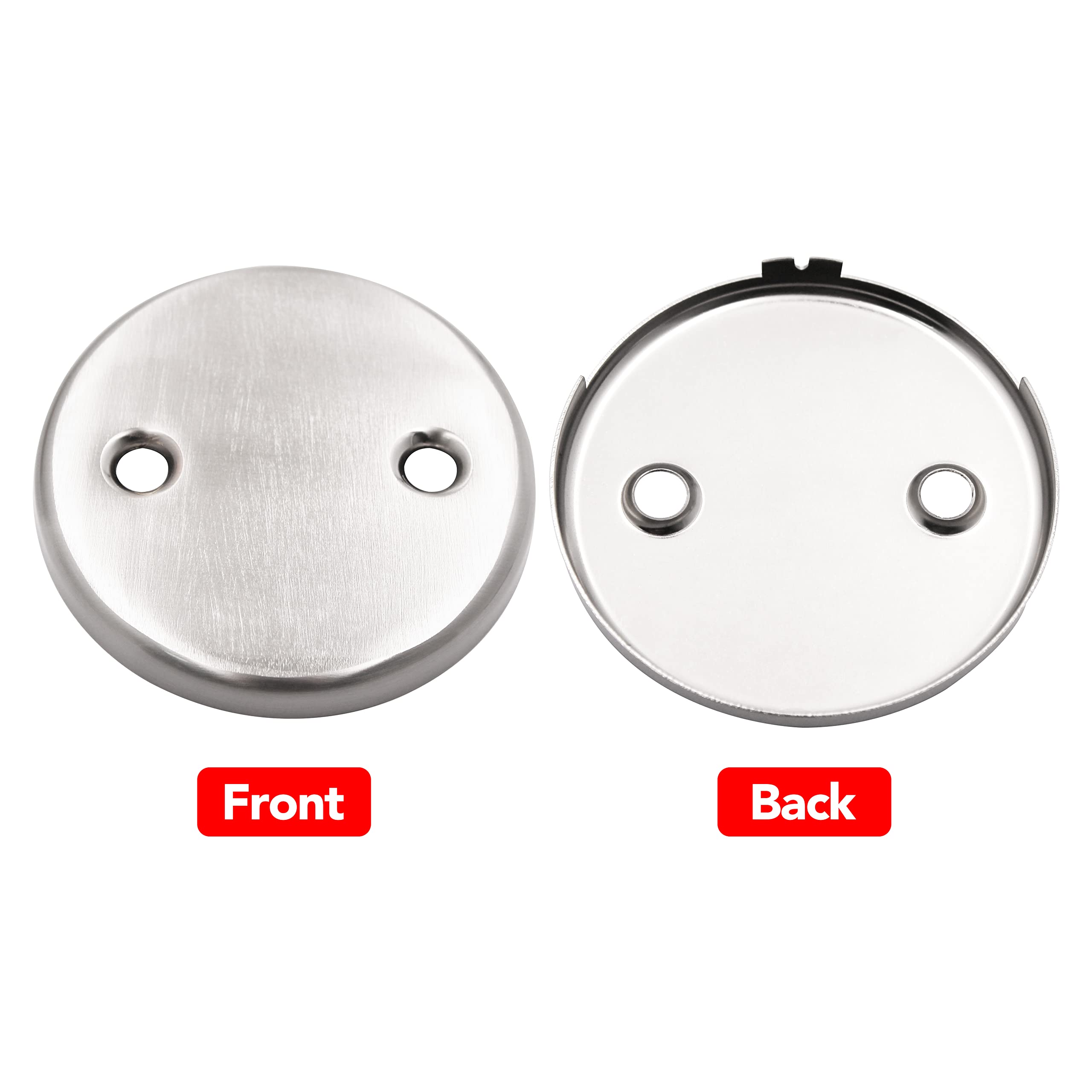 RP31556 Faucet Overflow Plate and Screws Replacement for Delta Compatible with RP293, RP391 and RP691 Bath Waste Assemblies,Silver