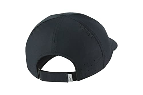 Nike Women's Featherlight Running Cap Hat Aerobill Adjustable (Black)