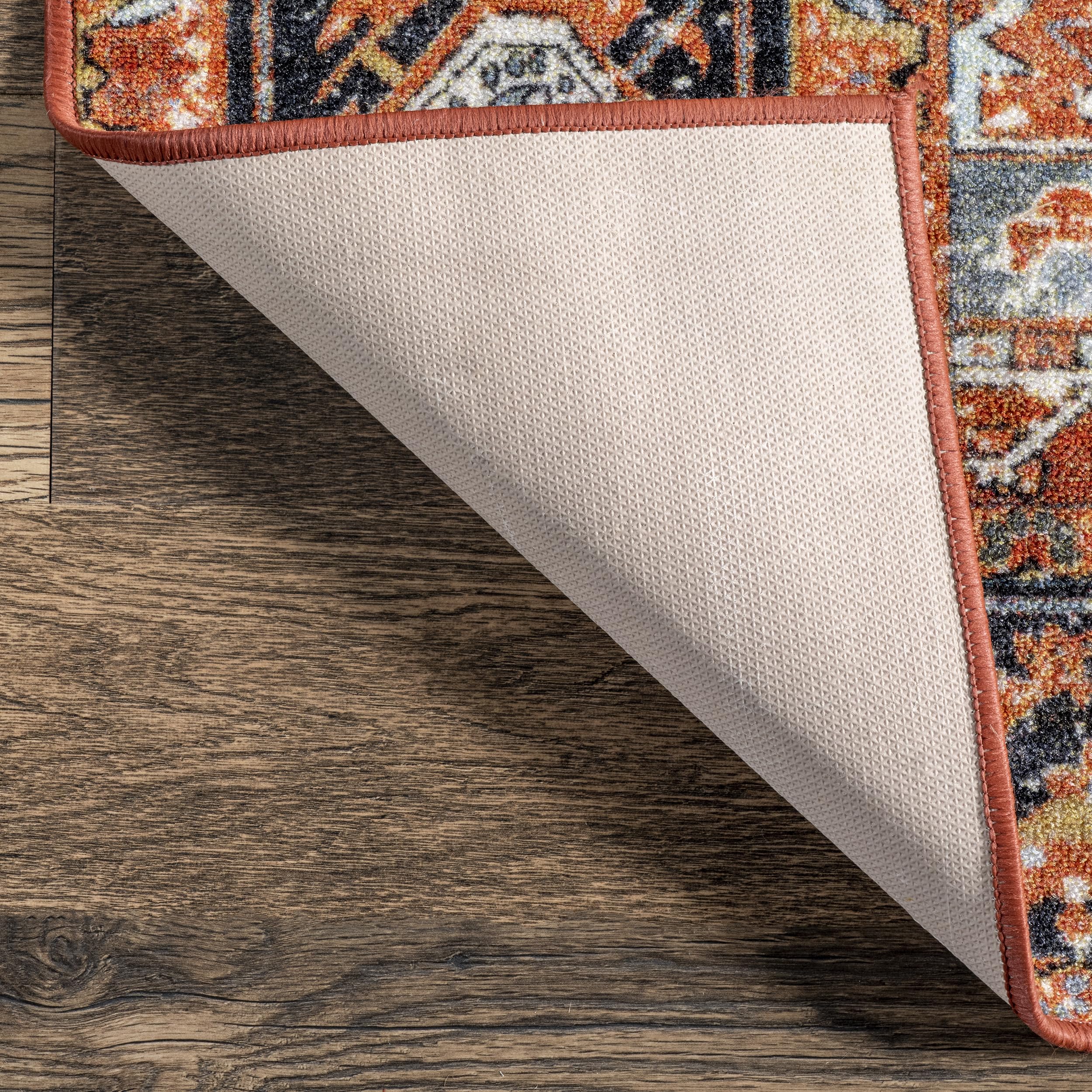 nuLOOM Sherita Distressed Persian Area Rug, 7x8, Rust