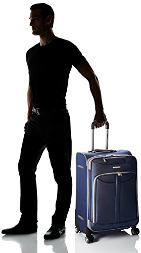Olympia U.S.A. Tuscany 25 Inch Expandable Vertical Rolling Luggage Case, Denim Blue, One Size