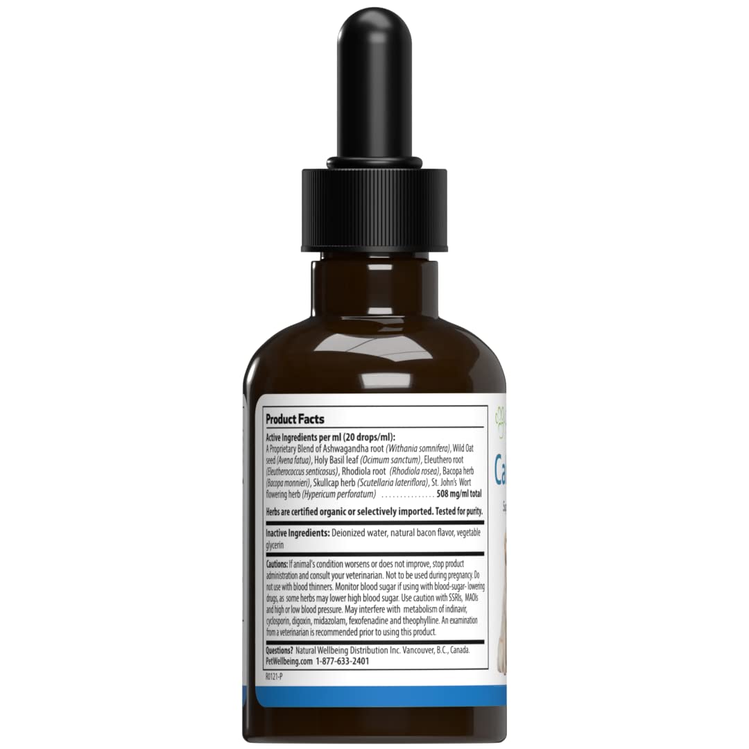 Pet Wellbeing Calming Care for Cats - Vet-Formulated - Supports Calm & Relaxed Nervous System - Natural Herbal Supplement 2 oz (59 ml)