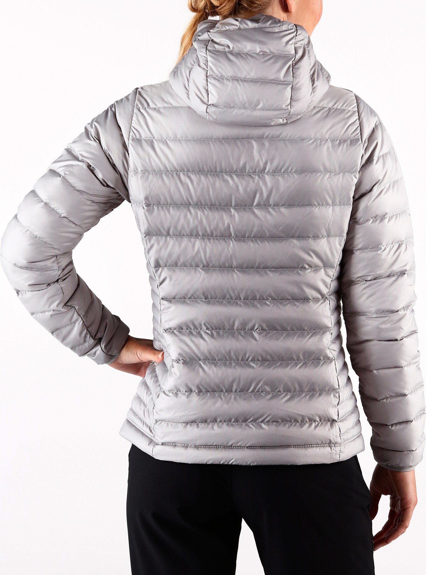 Patagonia Mens W's Down Sweater Hoody, Drifter Grey, XL